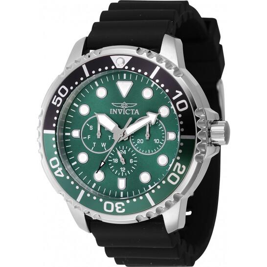 Invicta Pro Diver GMT Quartz Green Dial Sprite Bezel Men's Watch 47232 ...