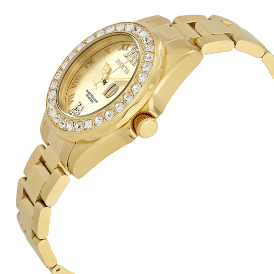 Invicta Pro Diver Gold Dial Ladies Watch 15252 886678185979 - Pro Diver ...