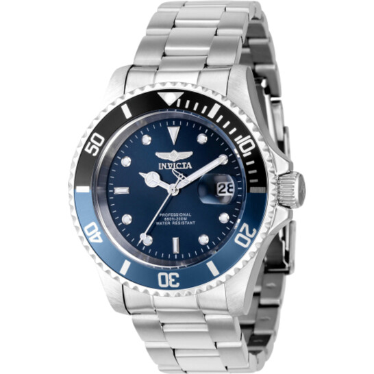 Invicta Pro Diver Quartz Blue Dial Batman Bezel Men's Watch 43545 ...