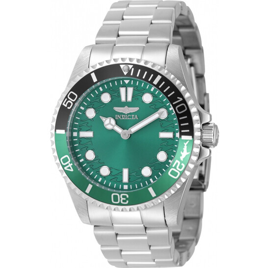 Invicta Pro Diver Quartz Green Dial Sprite Bezel Men's Watch 49705 ...
