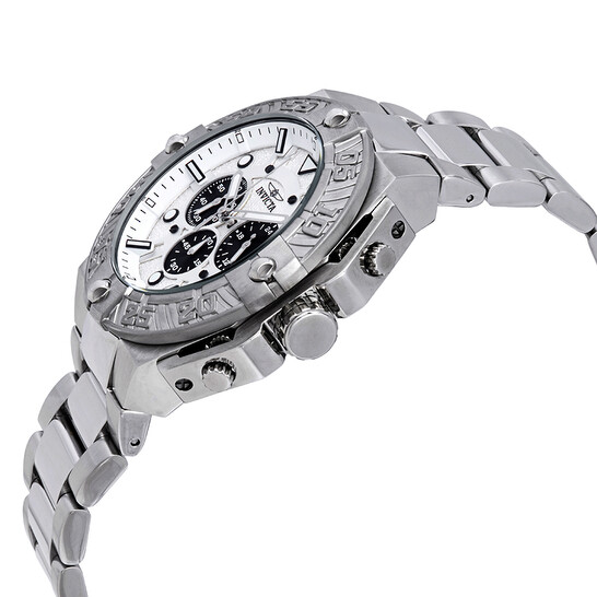 Invicta Pro Diver Silver Dial Chronograph Men's Watch 25828 ...