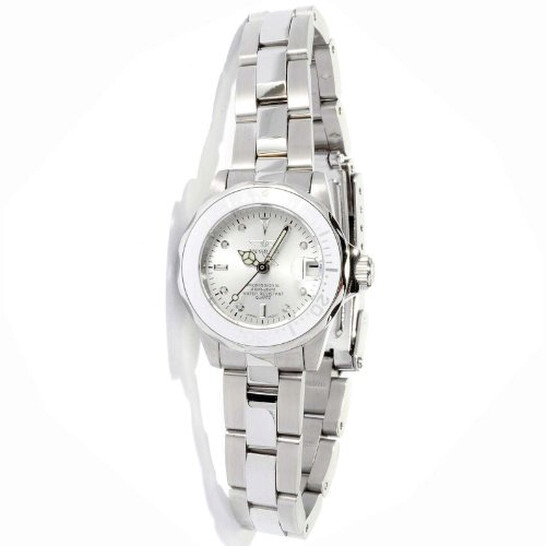 Invicta Pro Diver Silver Dial Stainless Steel Ladies Watch 12519 ...