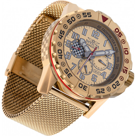 Invicta Racing Quartz Gold Dial Unisex Watch 47216 886678625352 ...