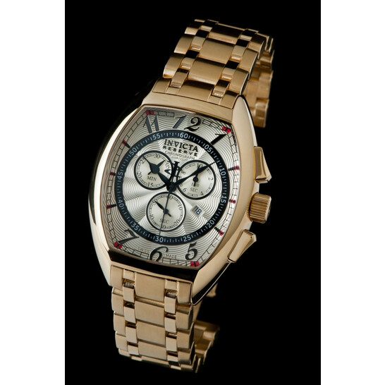Invicta Reserve Chronograph Gold Dial Gold-tone Ladies Watch 17281 ...