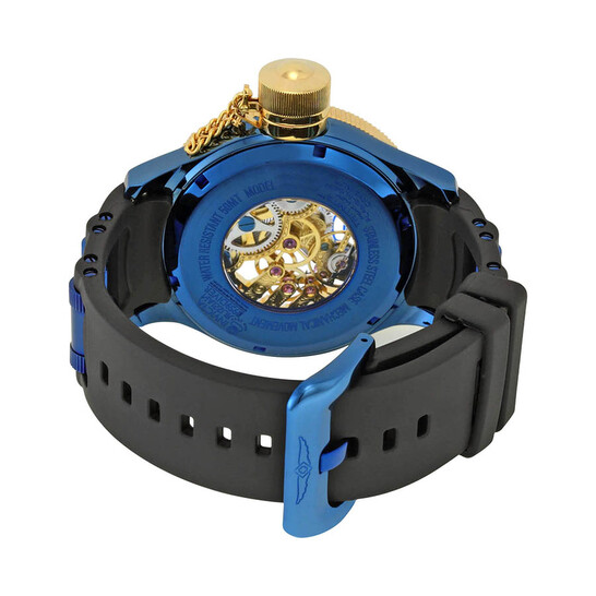 Invicta Russian Diver Mechanical Black Polyurethane Men's Watch 17269 ...
