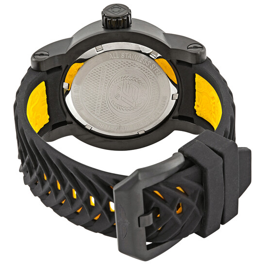 Invicta S1 Rally Black Dial Yellow Accent Black Rubber Men's Watch ...