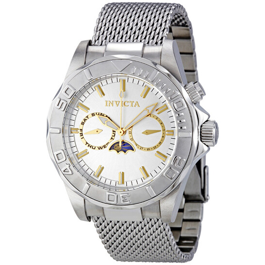 Invicta Sea Wizard Mesh Bracelet Men's Watch 10595 886678105953 ...