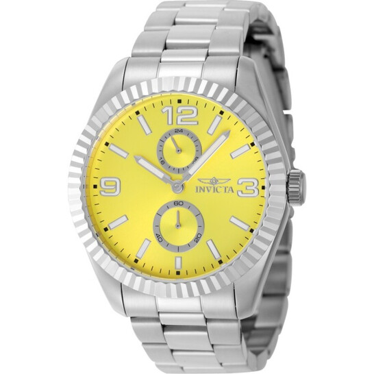 Invicta Specialty Quartz Yellow Dial Men's Watch 49528 886678666447 ...