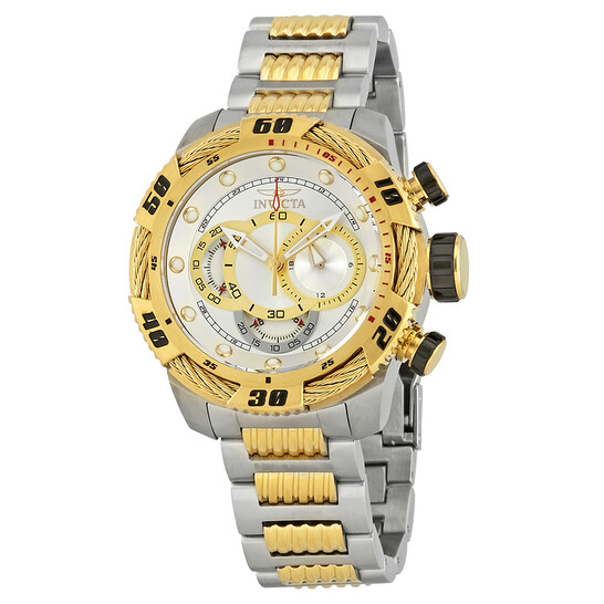 Invicta Speedway Chronograph Silver Dial Men's Watch 25480 886678308385 ...