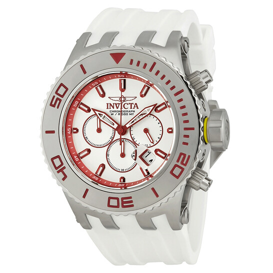 Invicta Subaqua Chronograph Silver Dial Men's Watch 24656 886678298402 ...