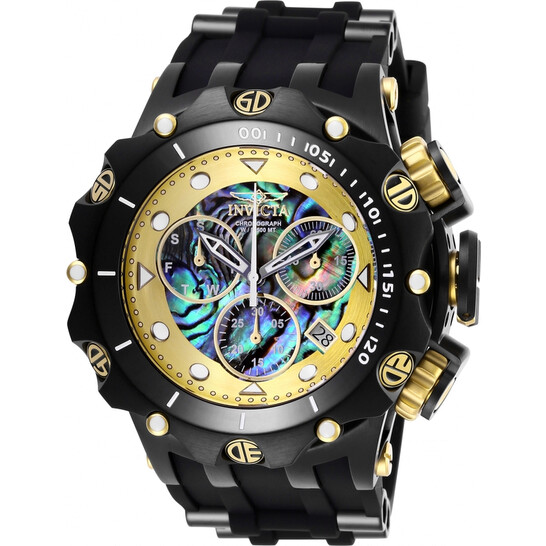 Invicta Venom Chronograph Blue, Green, Gold-tone Dial Men's Watch 26590 ...