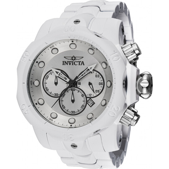 Invicta Venom Phantom Chronograph GMT Quartz Silver Dial Men's Watch ...
