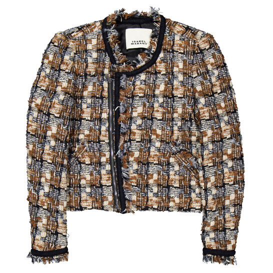 Isabel Marant Kerry Short Tweed Jacket, Brand Size 34 (US Size 0 ...