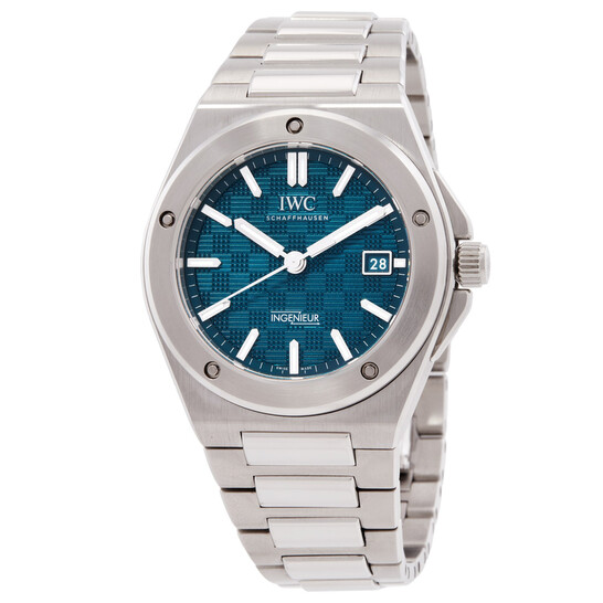 IWC Ingenieur Automatic 40 Aqua Dial Men's Watch IW328903 - Watches ...