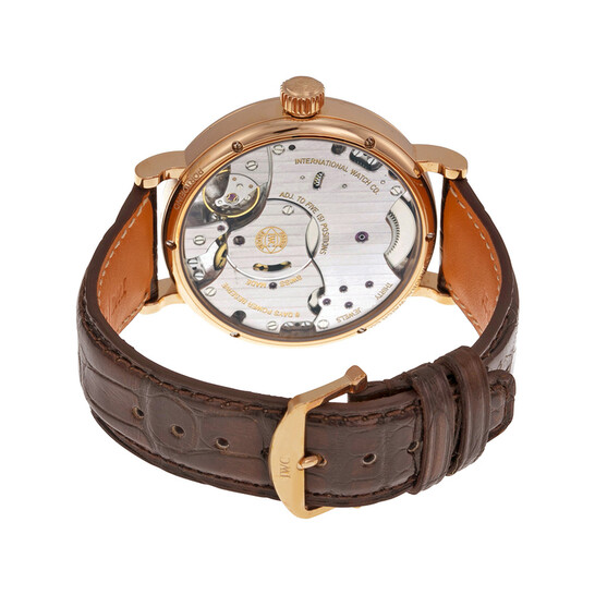 IWC Portofino Silver Dial 18kt Rose Gold Men's Watch IW516102 ...