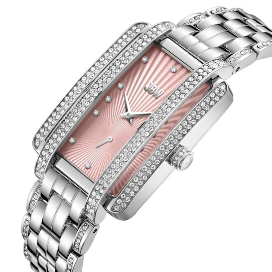 JBW Mink Collection Quartz Diamond Pink Dial Ladies Watch J6358H ...