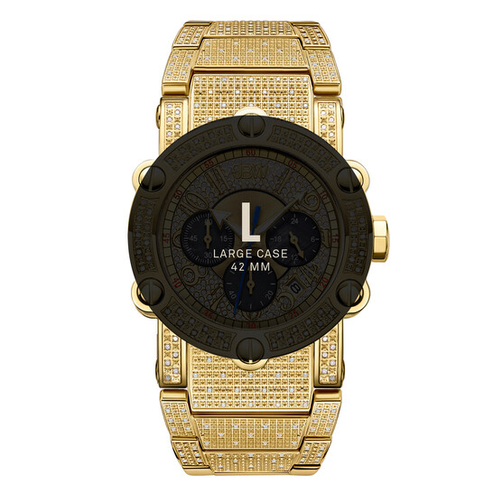 JBW Phantom Chronograph Quartz Diamond Men's Watch JB-6215-200-A ...