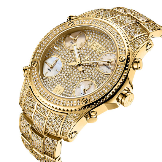 JBW Platinum Series Gold-tone Dial Men's Watch PS550A 738964032682 ...