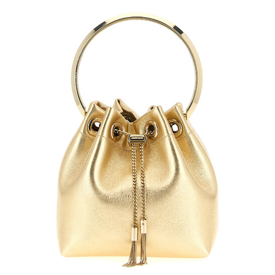 Jimmy Choo Bon Bon Bucket Bag BONBONFSJGOLD 197255026517 - Handbags ...