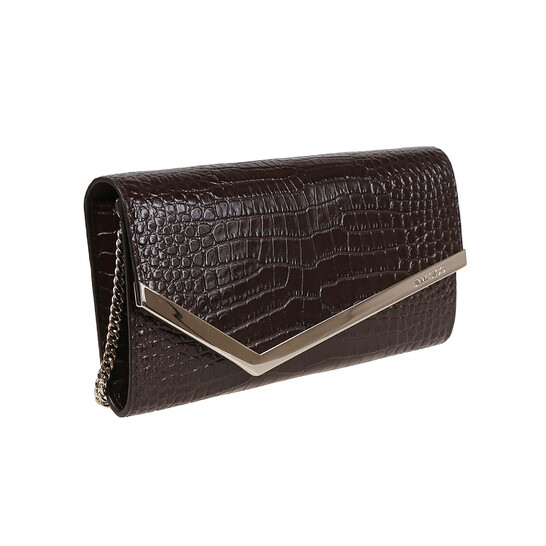 Jimmy Choo Emmie J000178553 027190 CHOCOLATE LIGHT GOLD 197255840564 ...