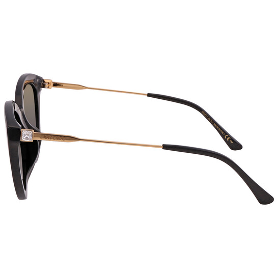 Jimmy Choo Grey Gold Mirror Cat Eye Ladies Sunglasses VIC/F/SK 0807/FQ ...