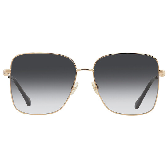 Jimmy Choo Grey Gradient Square Ladies Sunglasses HESTER/S 02M2/9O 54 ...