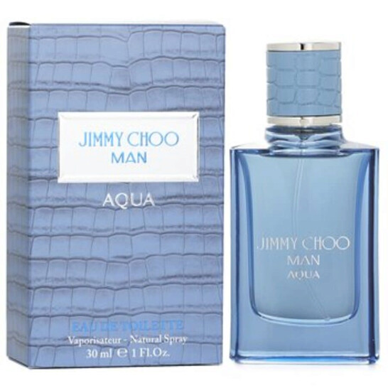 Jimmy Choo Men's Man Aqua EDT 1.0 oz Fragrances 3386460129848 ...