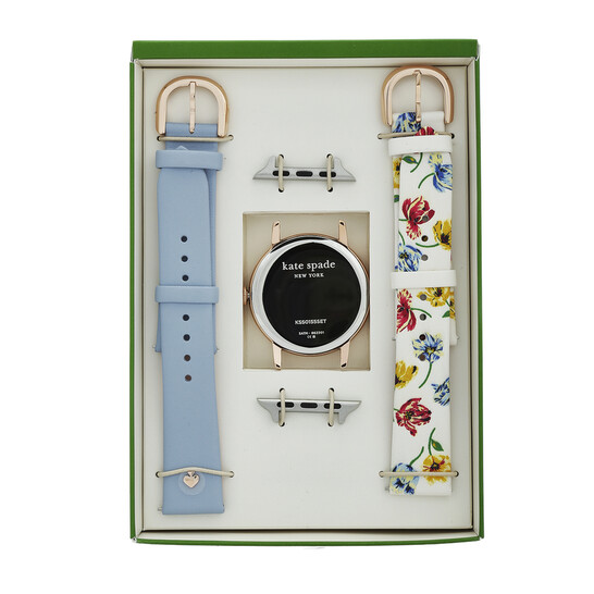 Kate Spade Metro Quartz White Dial Ladies Watch With Apple Straps ...