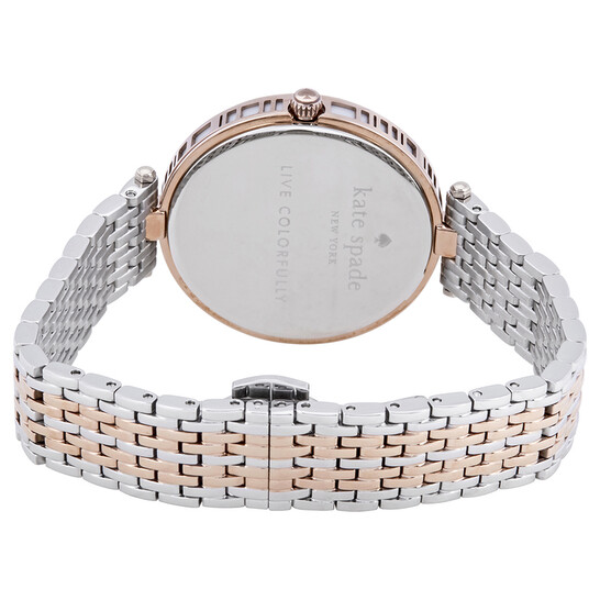 Kate Spade Varick Silver Dial Two-tone Ladies Watch KSW1451 ...
