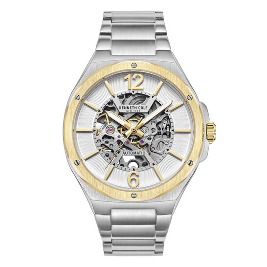 Kenneth Cole New York Automatic Skeleton Dial Men's Watch KCWGL2220710 ...
