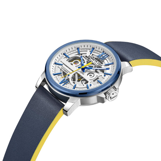 Kenneth Cole New York Automatic White Skeleton Dial Men's Watch ...