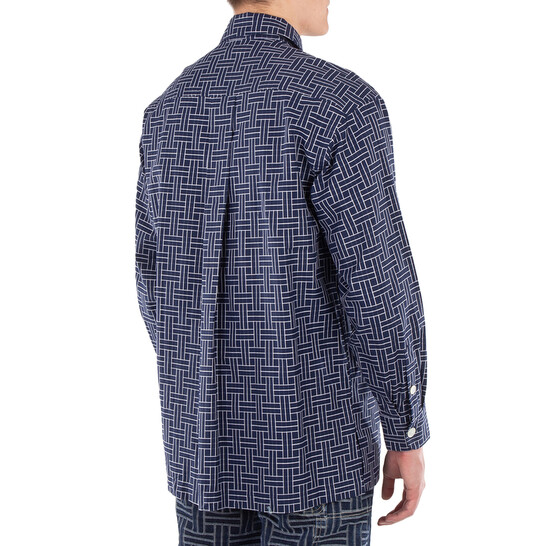 Kenzo Embroidered Logo Check Pattern Shirt, Size Large FE65CH5109JD.77 ...