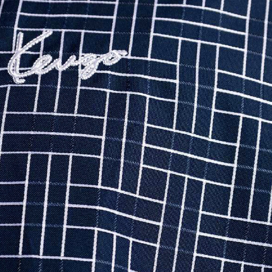 Kenzo Embroidered Logo Check Pattern Shirt, Size Large FE65CH5109JD.77 ...