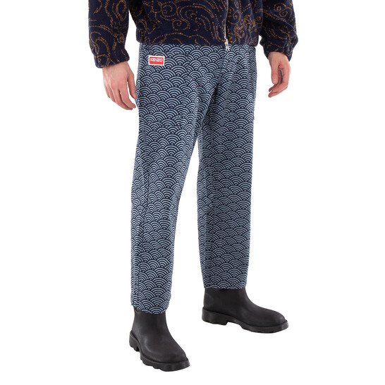 Kenzo Geometric-Pattern Denim Pants, Waist Size 28" FE55DP4086K1-DM ...