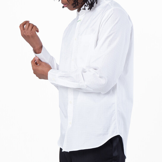 Kenzo Slim Fit Weave Slim Shirt, Brand Size 43 (17.5" Neck ...