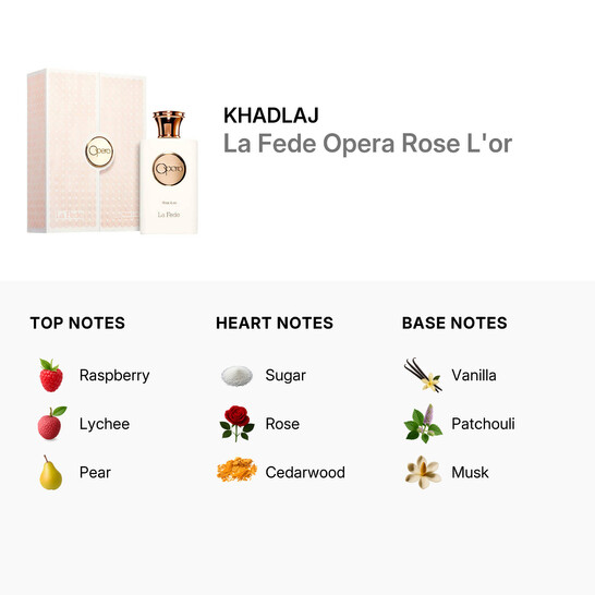 Khadlaj Ladies La Fede Opera Rose L'or EDP Spray 3.4 oz Fragrances ...