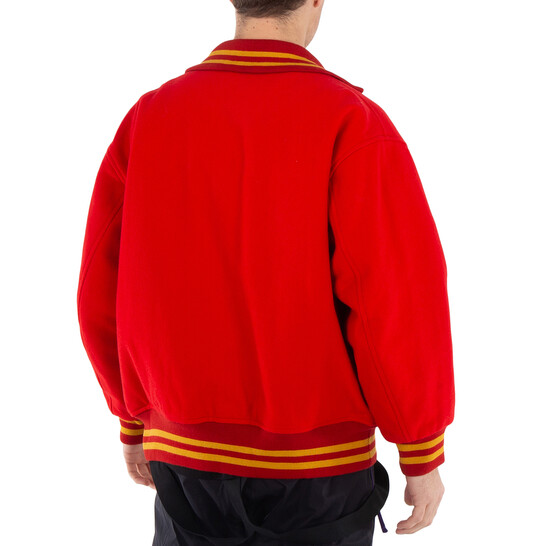 Kolor Beacon Men's Red Stadium Varsity Blouson Jacket, Brand Size 1 ...