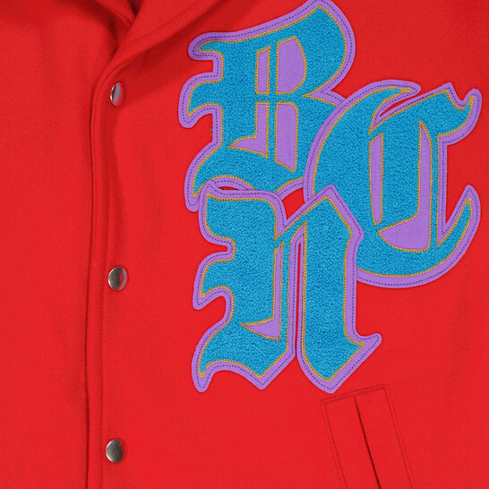 Kolor Beacon Men's Red Stadium Varsity Blouson Jacket, Brand Size 1 ...