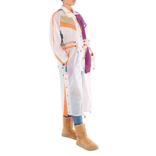 Kolor Ladies Colorblock Transparent Nylon Mesh Coat, Size Small 23SCL ...