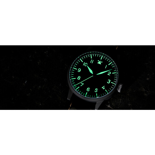 Laco Pilot Watch Original Automatic Black Dial Men's Watch 861748 ...