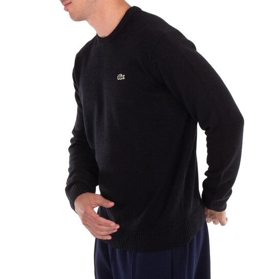 Lacoste Crew Neck Pull Over Wool Sweater, Brand Size 4 (Medium) AH1988 ...