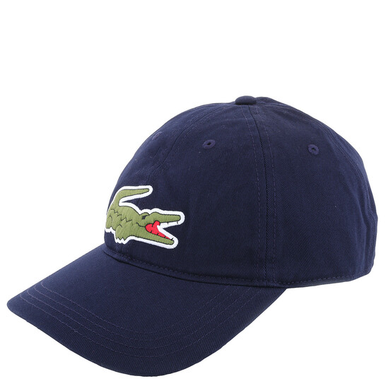 Lacoste Crocodile Embroidered Adjustable Cotton Cap, Size One Size ...