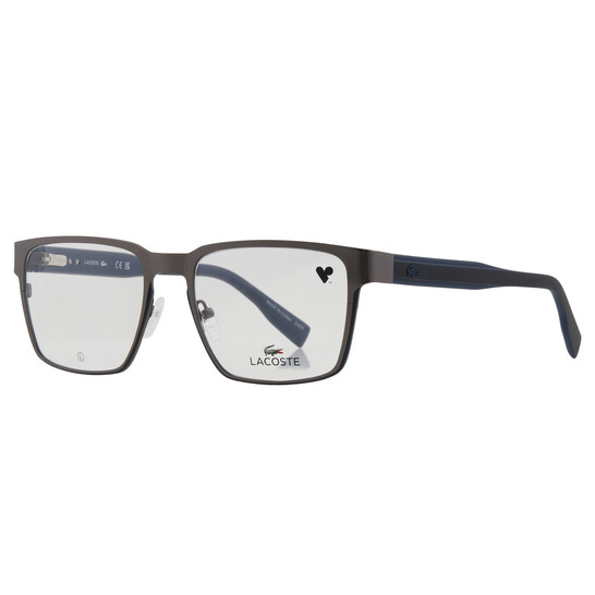 Lacoste Dark Gunmetal Square Men's Eyeglasses L2293 033 54 886895624114 ...