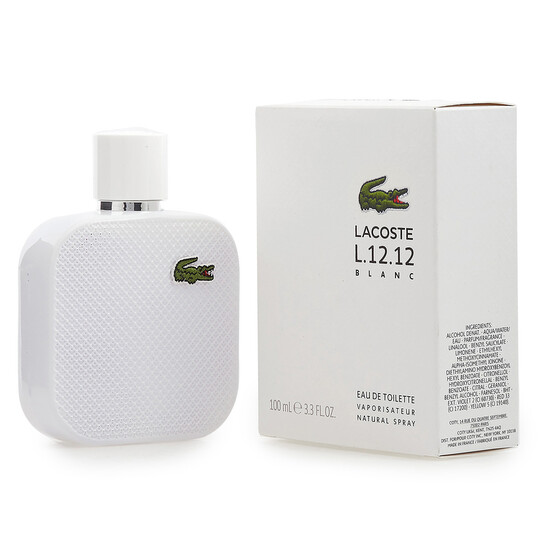Lacoste L.12.12 Blanc / Lacoste EDT Spray (white) 3.3 oz (m ...