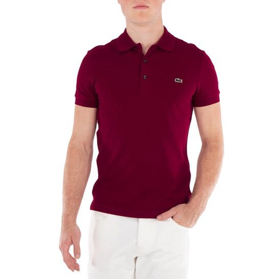 Lacoste Stretch Pique Short-Sleeve Slim Fit Polo Shirt, Brand Size 2 (X ...