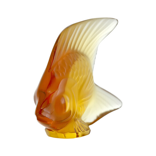 Lalique Amber Crystal Fish No. 7 - 3000700 090592300077 - Crystals ...