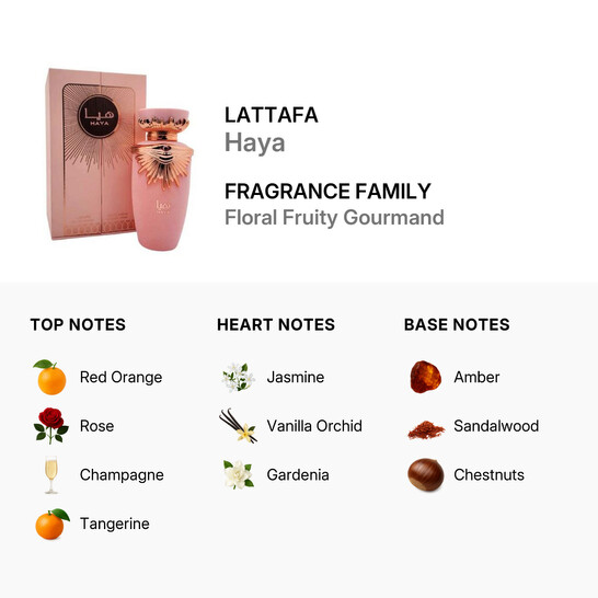 Lattafa Ladies Haya EDP 3.4 oz Fragrances 6291108738504 - Fragrances ...