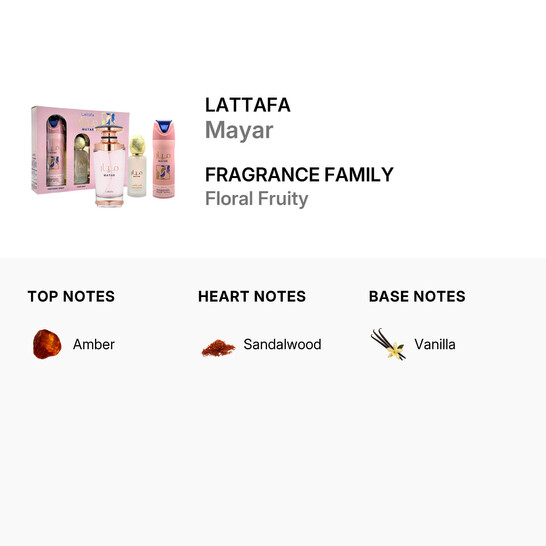 Lattafa Ladies Mayar 3pcs EDP Gift Set Fragrances 6290362340119 ...