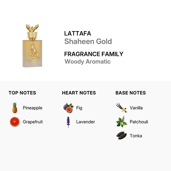 Lattafa Ladies Shaheen Gold EDP Fragrances 100 ml 6291108738016 ...