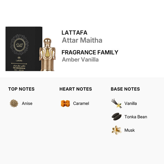 Lattafa Unisex Attar Maitha Perfume Oil 0.67 oz Fragrances ...
